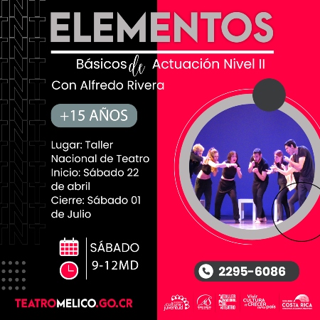 Boletos | Elementos Básicos de Actuación Nivel II Diurno | Teatro Popular Melico Salazar y sus ...