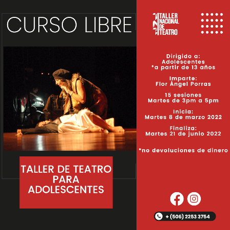Boletos | Taller de Teatro para adolescentes | Teatro Popular Melico ...